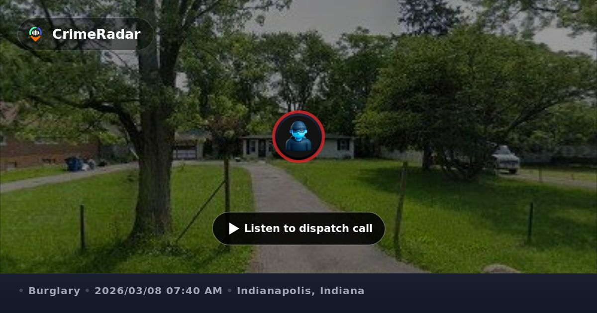 Officers respond to residential alarm on Monroe Street, Indianapolis IN ...