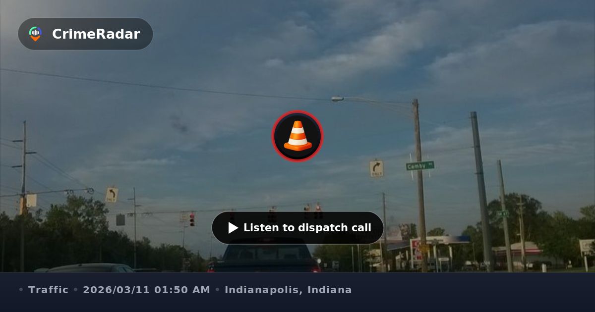 Injury crash at Kentucky Avenue and Camby Road, Indianapolis IN ...