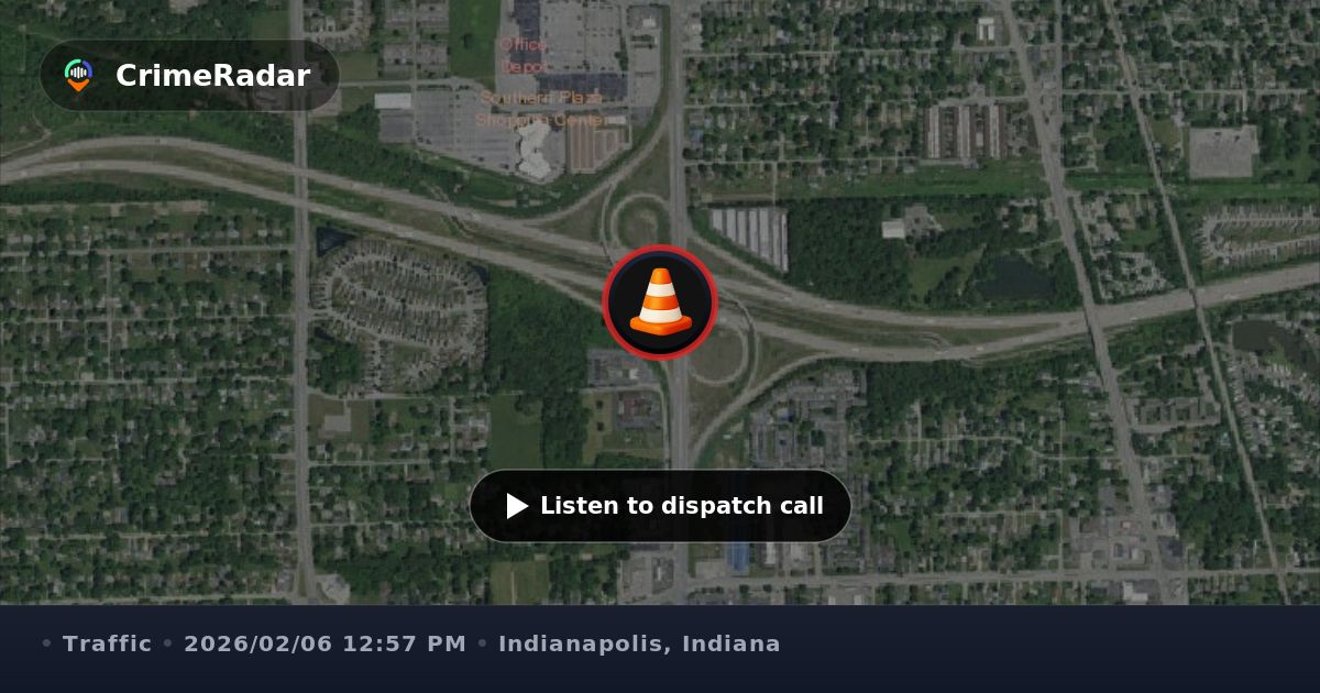 Apparent vehicle crash near East Elbert Street, Indianapolis IN ...