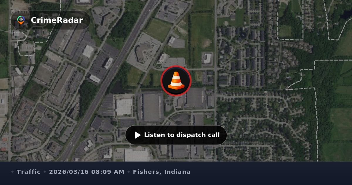 Vehicle accident at East 96th Street and Village Way, Fishers IN ...