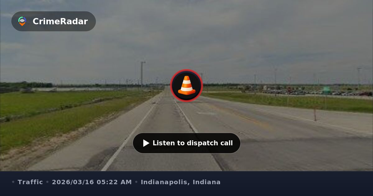 Injury crash at West Perimeter and South Access roads, Indianapolis IN ...