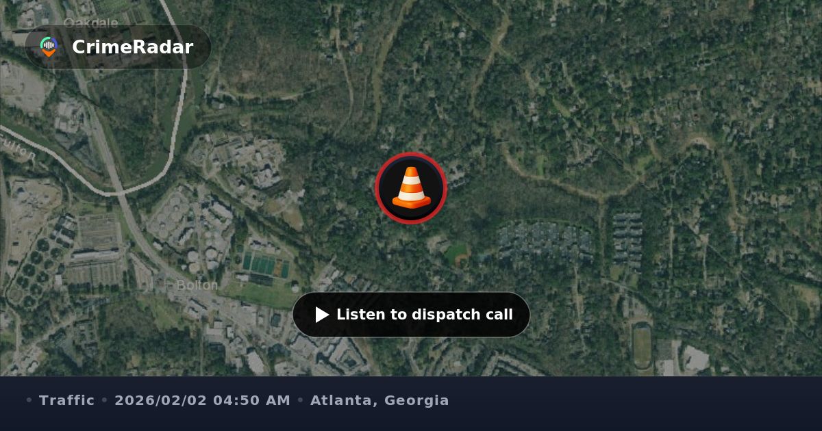 Traffic crash with injuries near Moores Mill Rd, Atlanta GA | CrimeRadar