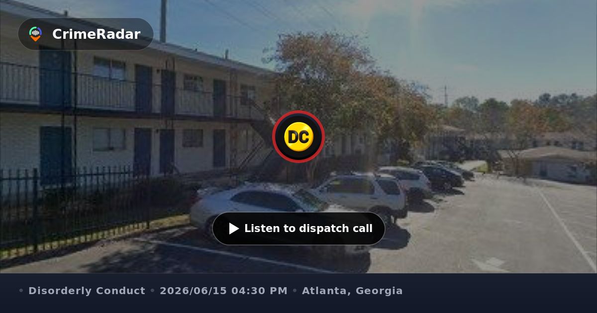 911 hang-up with dispute reported on open line, Atlanta GA | CrimeRadar