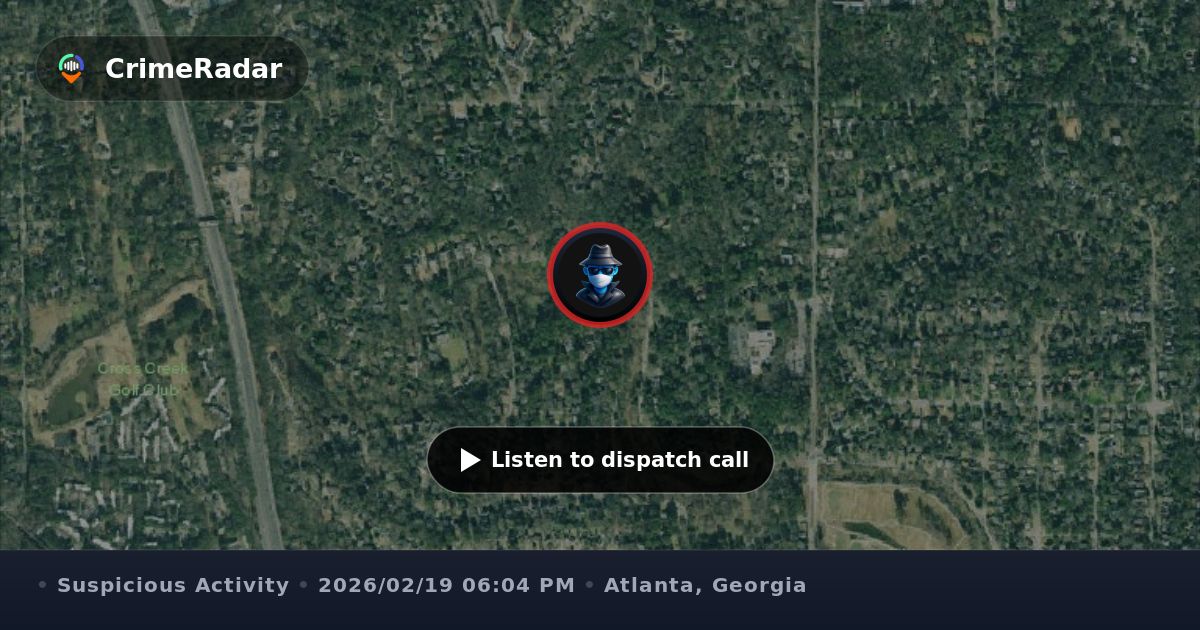 Officers respond to prowler at Wilson Road home, Atlanta GA | CrimeRadar