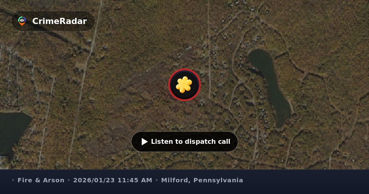 CO alarm checked near Hawkview Court, Milford PA | CrimeRadar