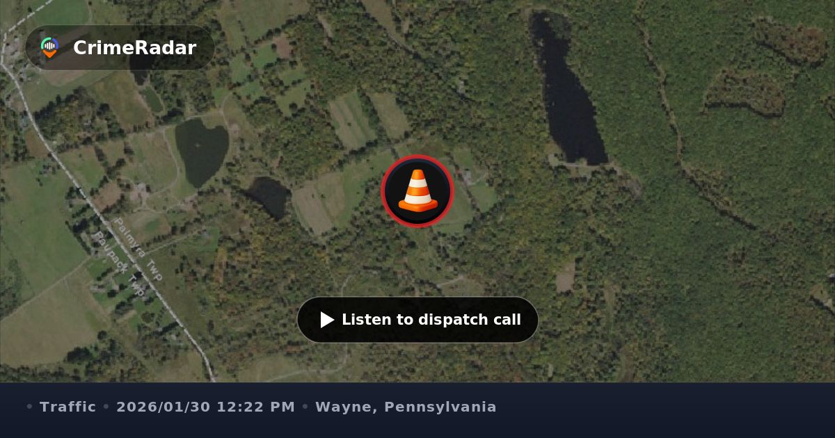 Single car crash near Wego Turnpike, Wayne County PA | CrimeRadar