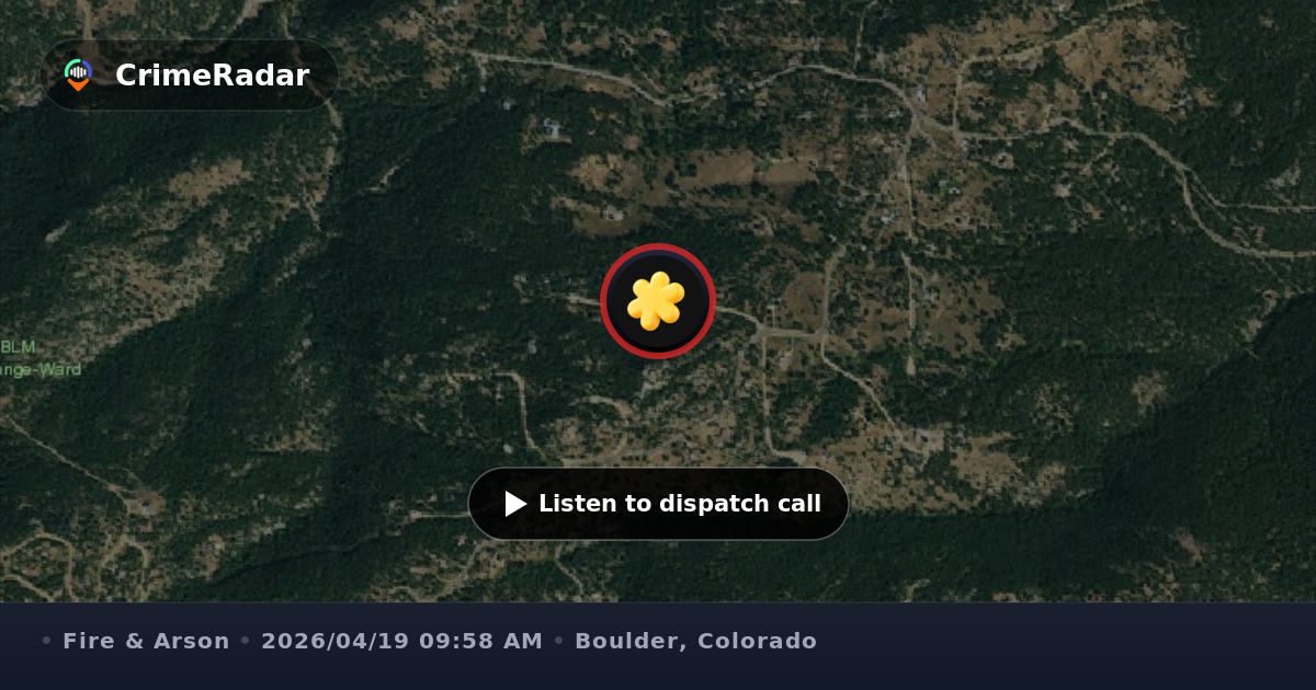 Residential fire alarm confirmed as system test, Boulder CO | CrimeRadar