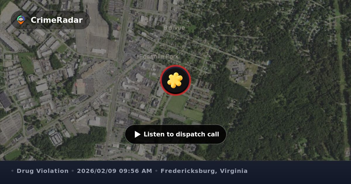 Overdose reported near Wawa on Falcon Dr, Fredericksburg VA | CrimeRadar