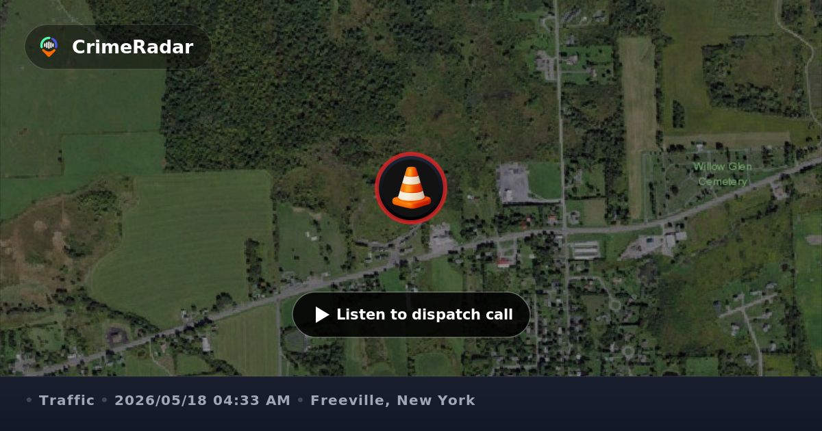 Three-car crash with injuries on Dryden Road, Freeville NY | CrimeRadar