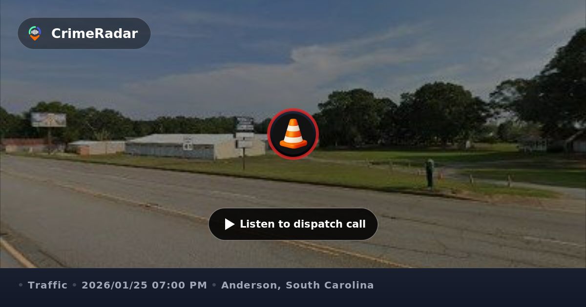 Deputies check on vehicle spinning near Highway 24, Anderson SC ...