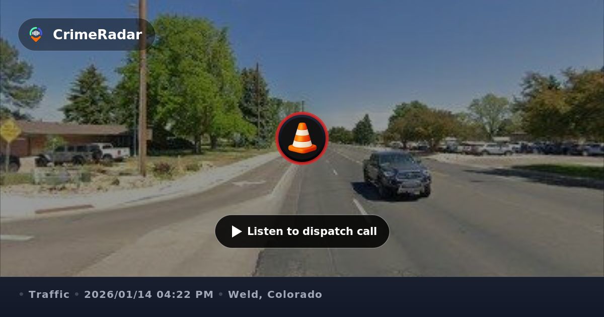 Traffic accident with injuries near 23rd Ave, Weld County CO | CrimeRadar