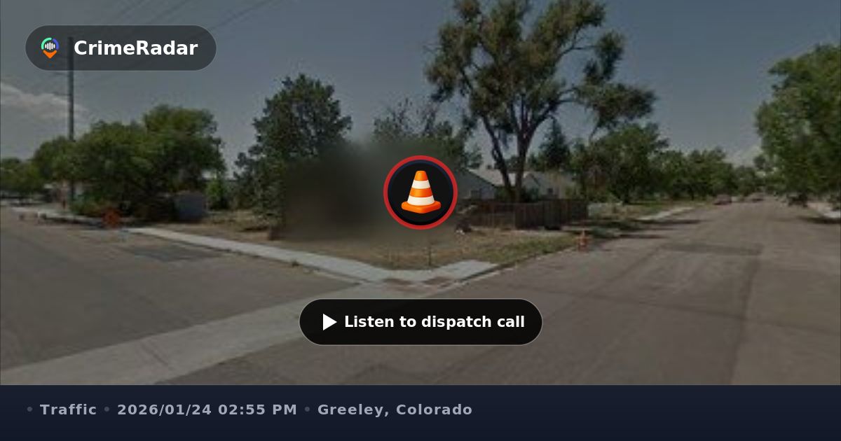 Vehicle with possible issue near 9th and 18th St, Greeley CO | CrimeRadar