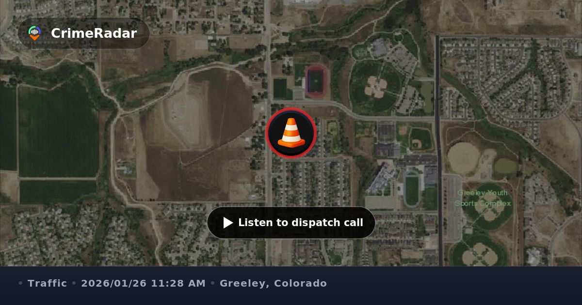 Traffic stop involving SUV on 74th Avenue, Greeley CO | CrimeRadar