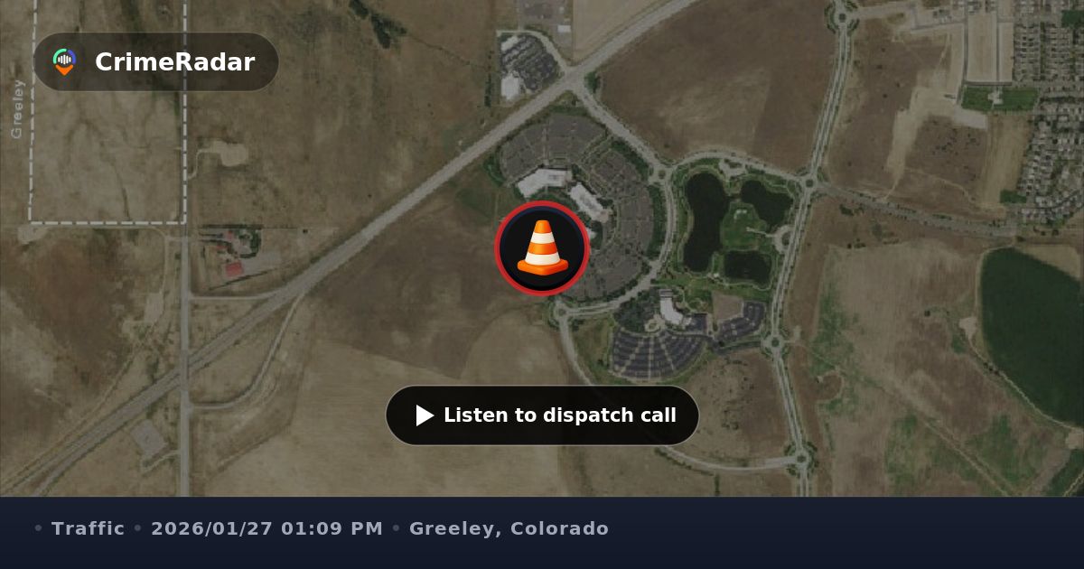 Traffic stop near Promontory Cir in Greeley, Greeley CO | CrimeRadar