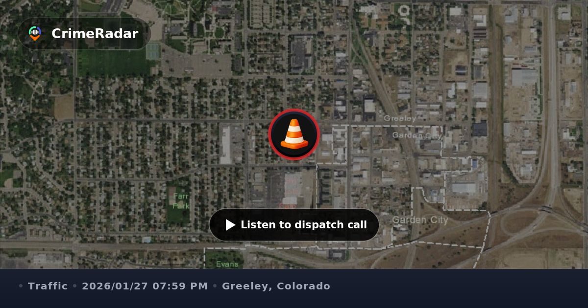 Traffic stop near Eighth Avenue, Greeley CO | CrimeRadar