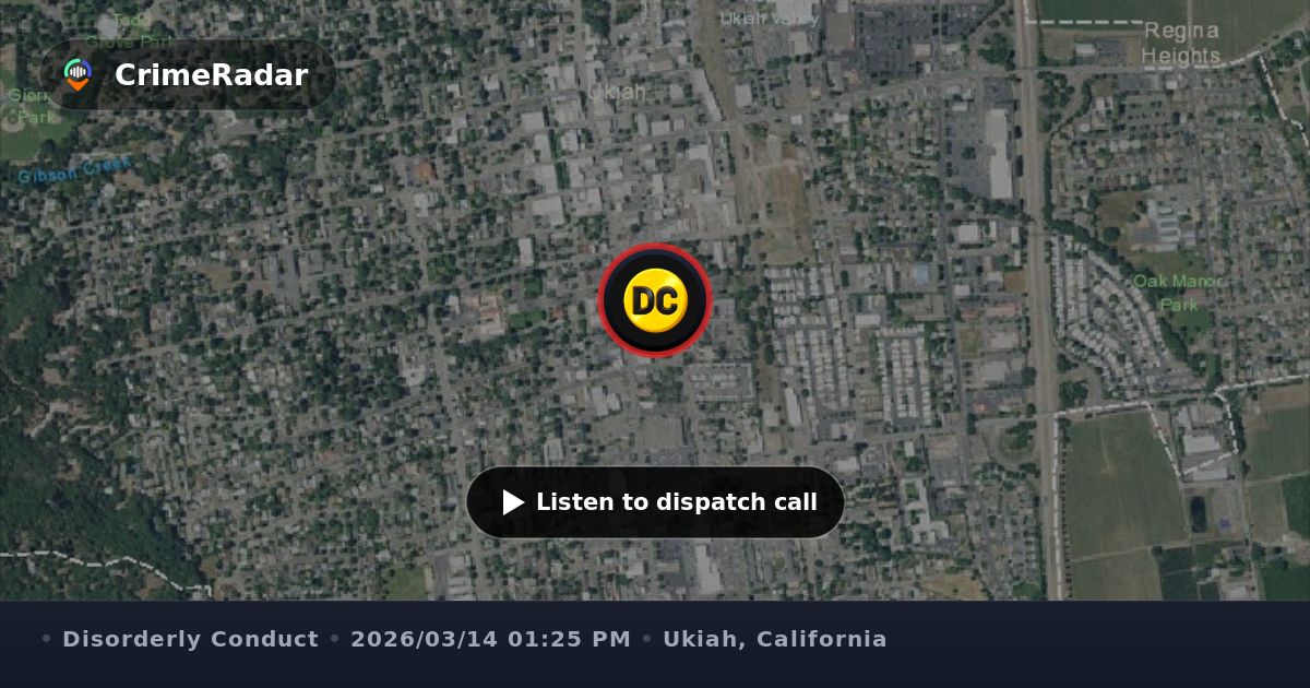 Woman yelling at man on curb near State Street, Ukiah CA | CrimeRadar