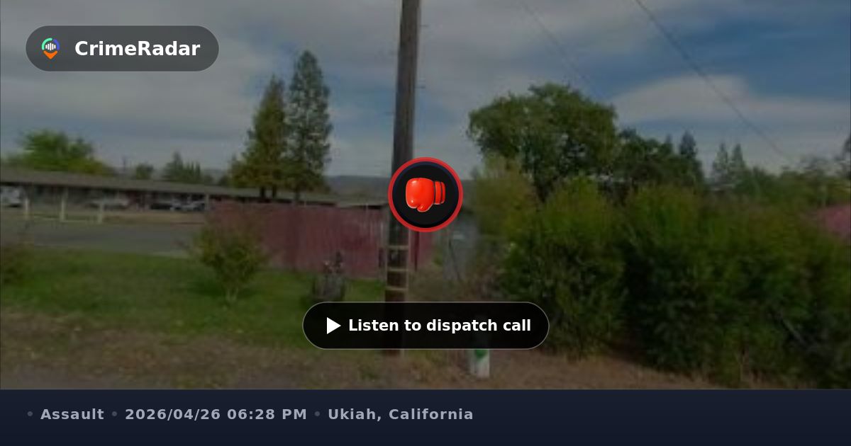 Person reportedly hit in head with brick at motel, Ukiah CA | CrimeRadar