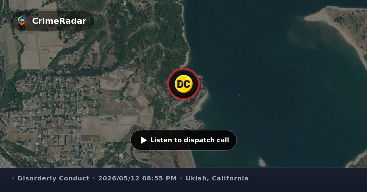 Group suspected of drunk driving at Lake Mendocino, Ukiah CA | CrimeRadar