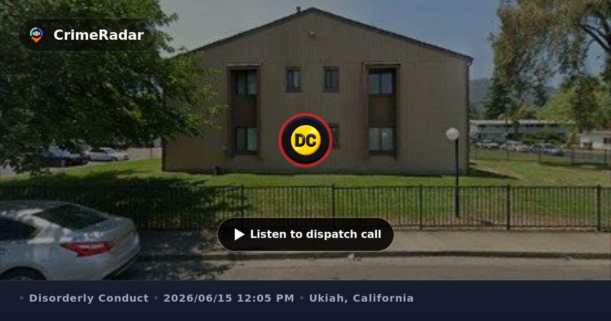 Man yelling at landscaper and threatening to fight, Ukiah CA | CrimeRadar