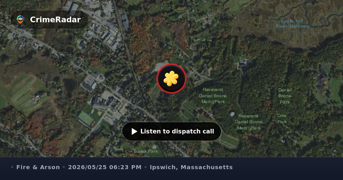 Fire alarm checked at building near old Santander, Ipswich MA | CrimeRadar