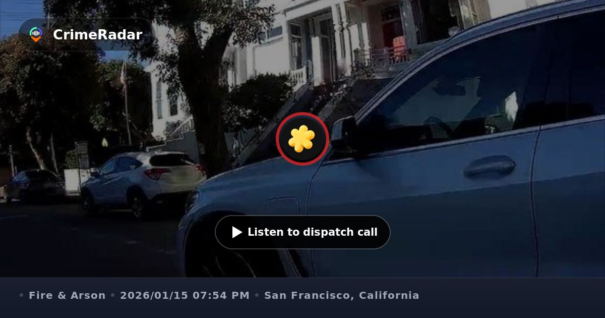 Small trash fire near Scott Street, San Francisco CA | CrimeRadar