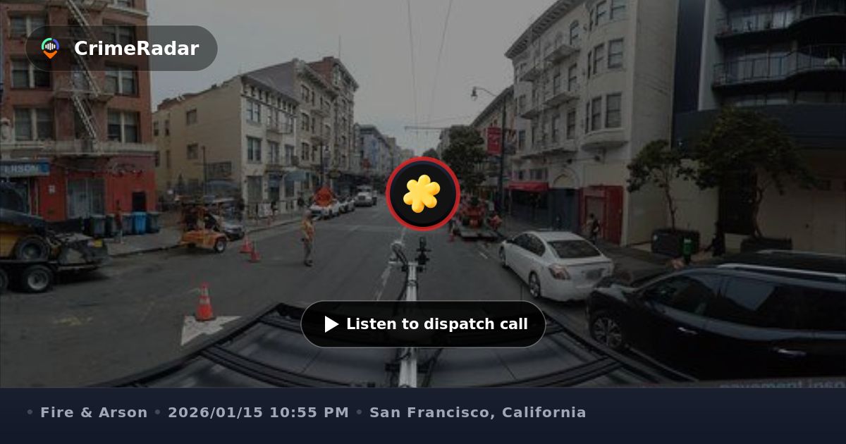 Fire crews investigate alarm near Eddy St, San Francisco CA | CrimeRadar