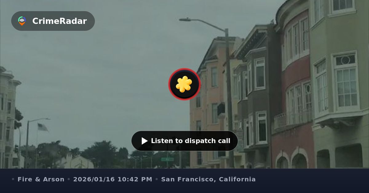 Light smoke reported in residential building, San Francisco CA | CrimeRadar