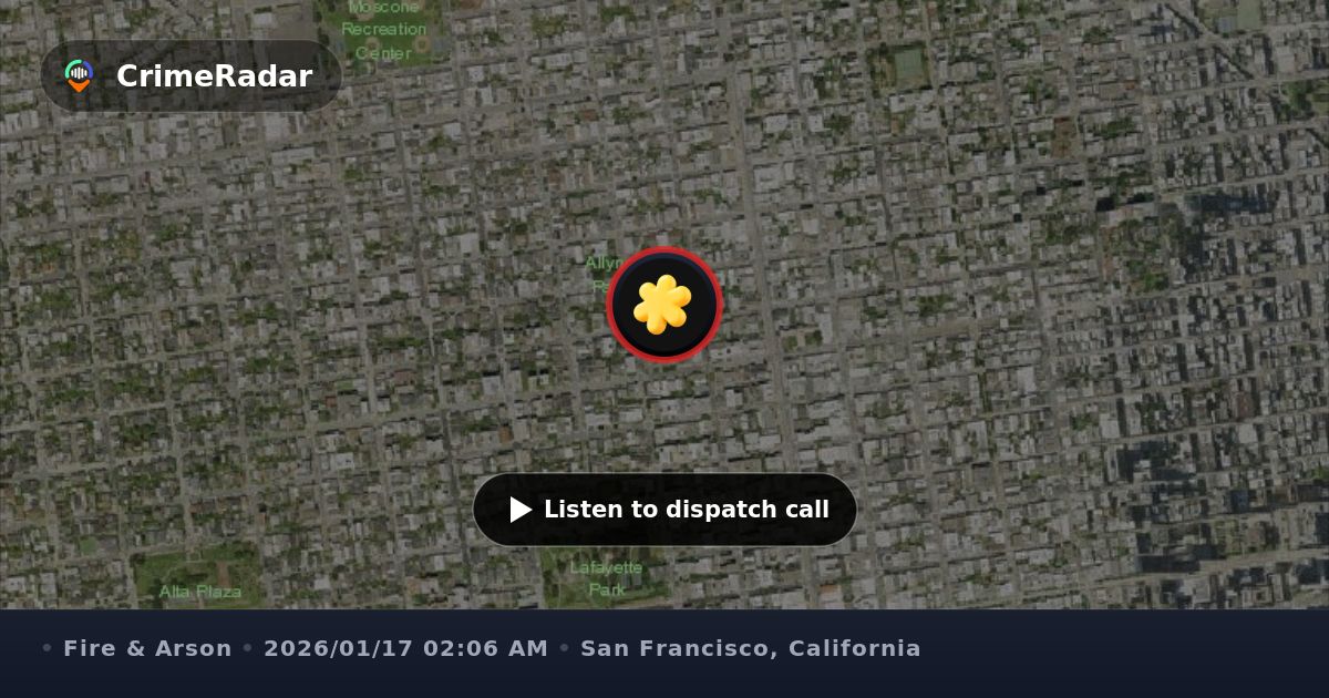 Fire alarm prompts response near Sacramento St, San Francisco CA ...