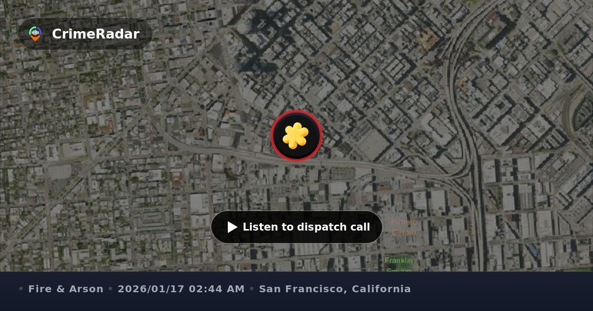 Small fire reported under freeway near Mission St, San Francisco CA ...
