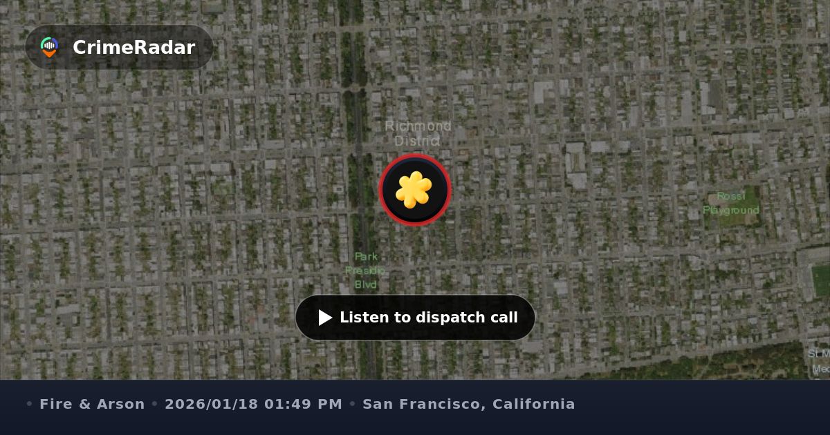 Burnt food triggers brief fire response near 11th Ave, San Francisco CA ...