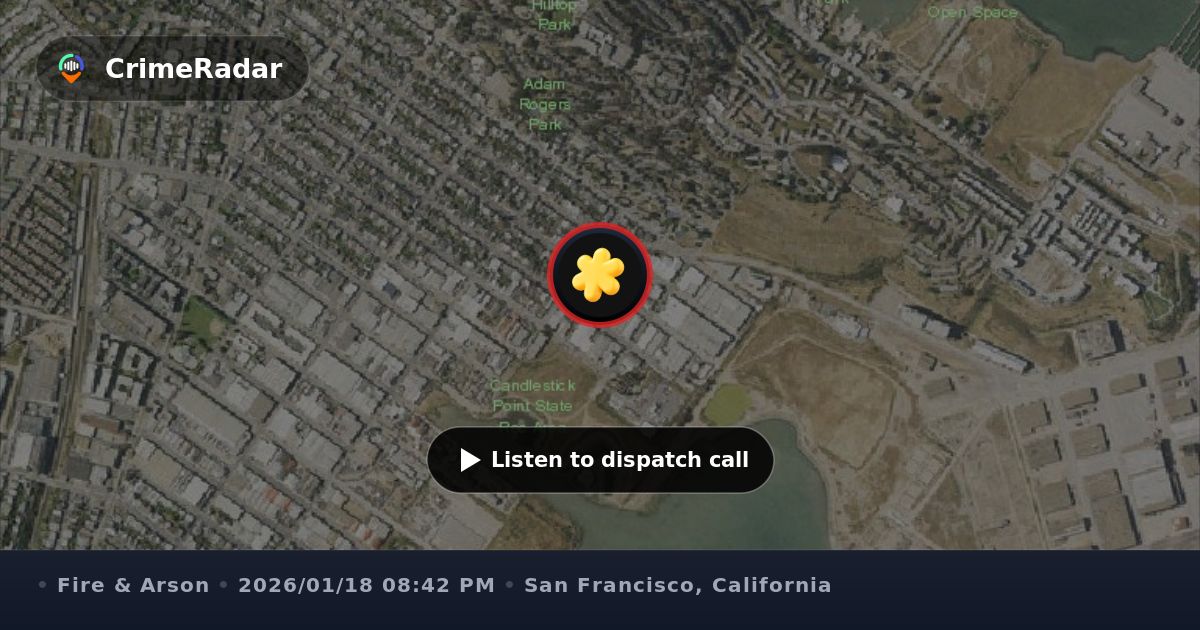 Small fire reported near Griffith and Thomas, San Francisco CA | CrimeRadar