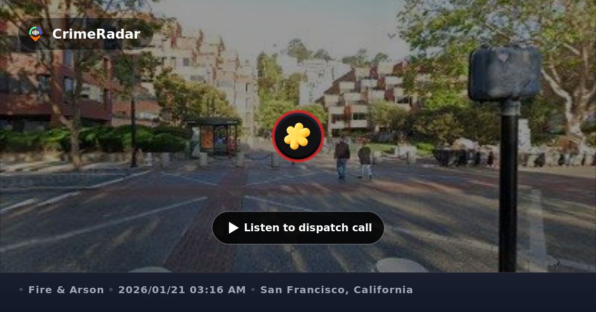 Fire crews respond near Filbert St, San Francisco CA | CrimeRadar