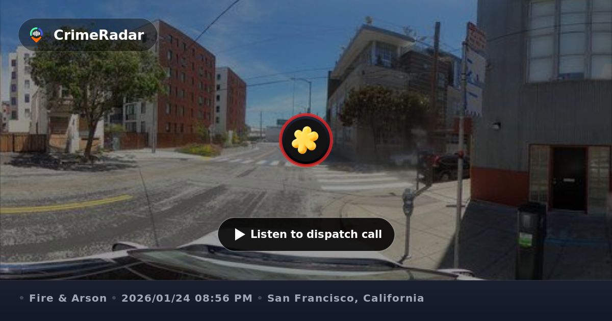 Alarm triggered at building near 12th St, San Francisco CA | CrimeRadar
