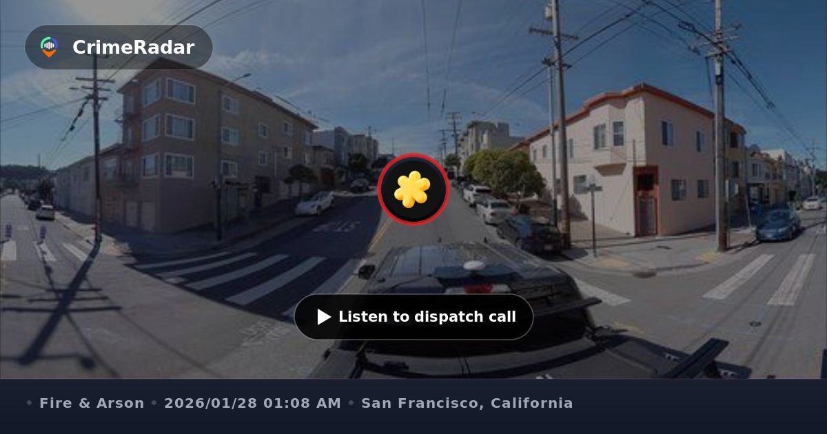 Fire crews investigate alarm near 23rd and Balboa, San Francisco CA ...