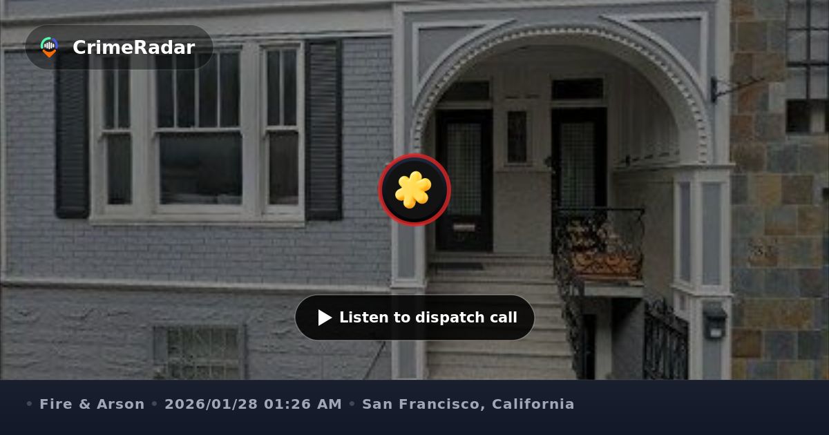 Possible gas leak near White St and Vallejo, San Francisco CA | CrimeRadar