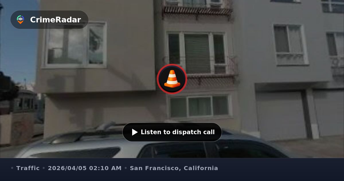 Two vehicles crash and strike building on Greenwich, San Francisco CA ...