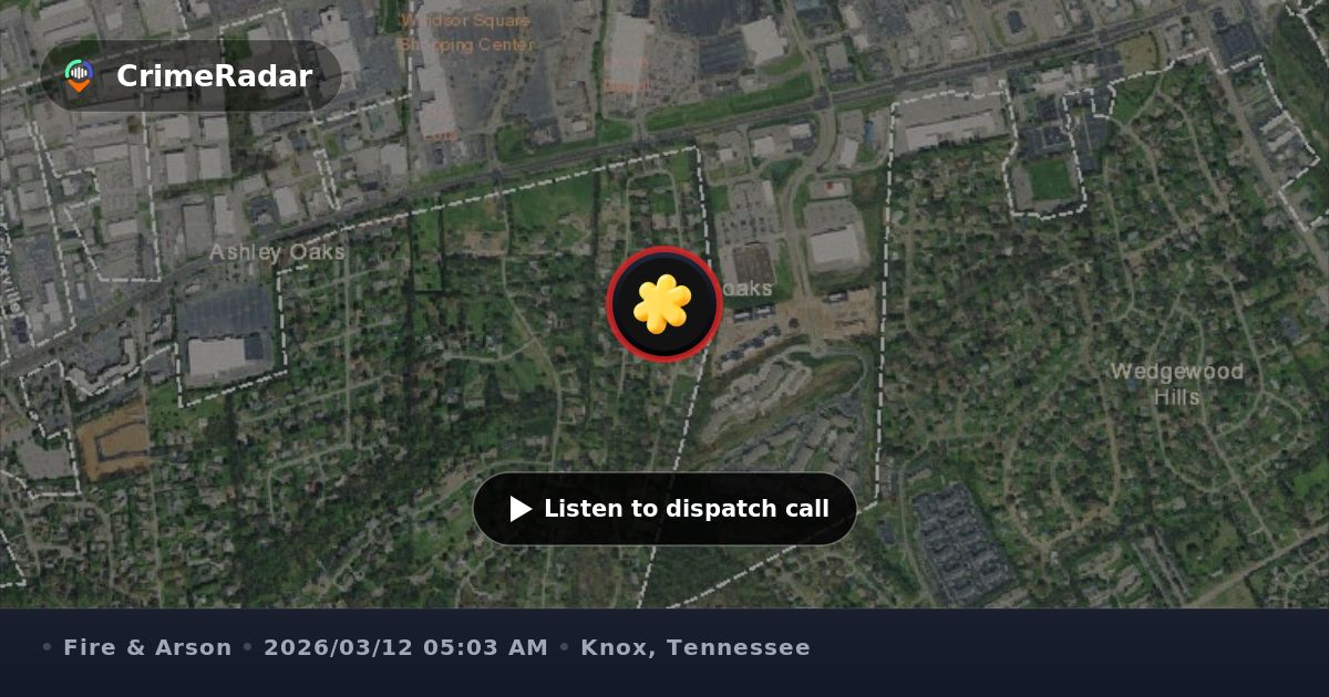 Commercial fire alarm on Kingston Pike, Knox County TN | CrimeRadar