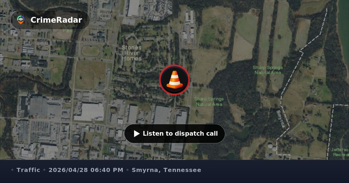 Car crash with injuries near Sam Ridley exit, Smyrna TN | CrimeRadar