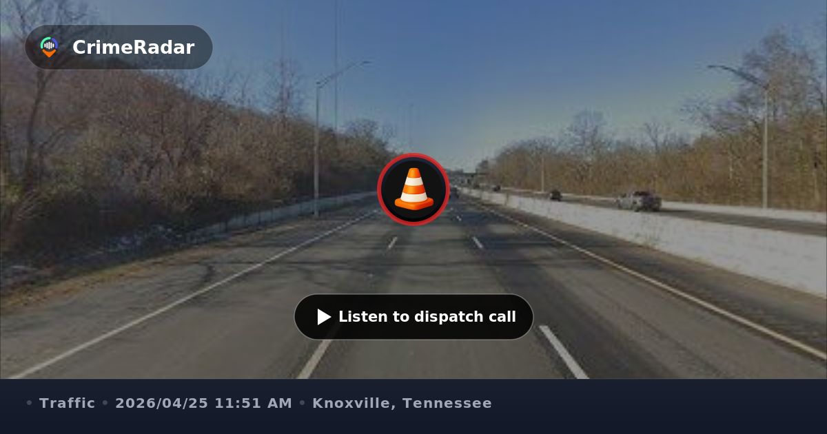 Crash with debris on I-640 near Broadway ramp, Knoxville TN | CrimeRadar