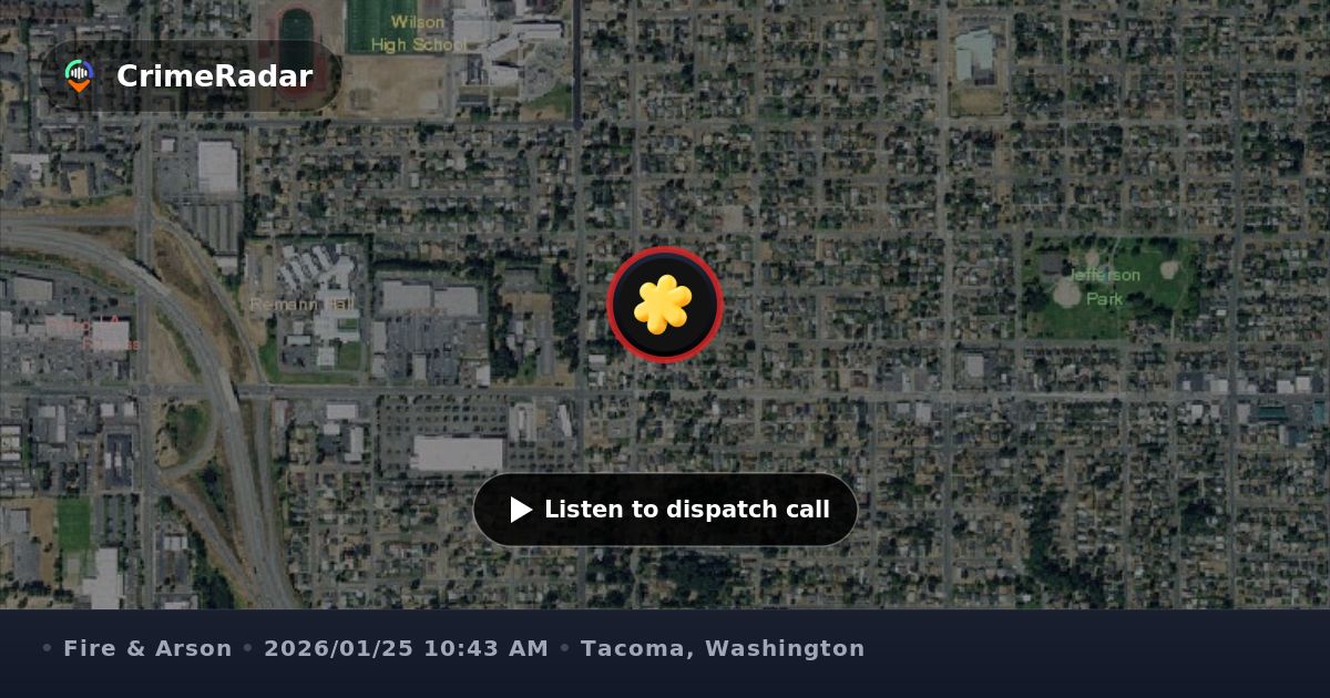 Small debris fire near First Christian Church, Tacoma WA | CrimeRadar