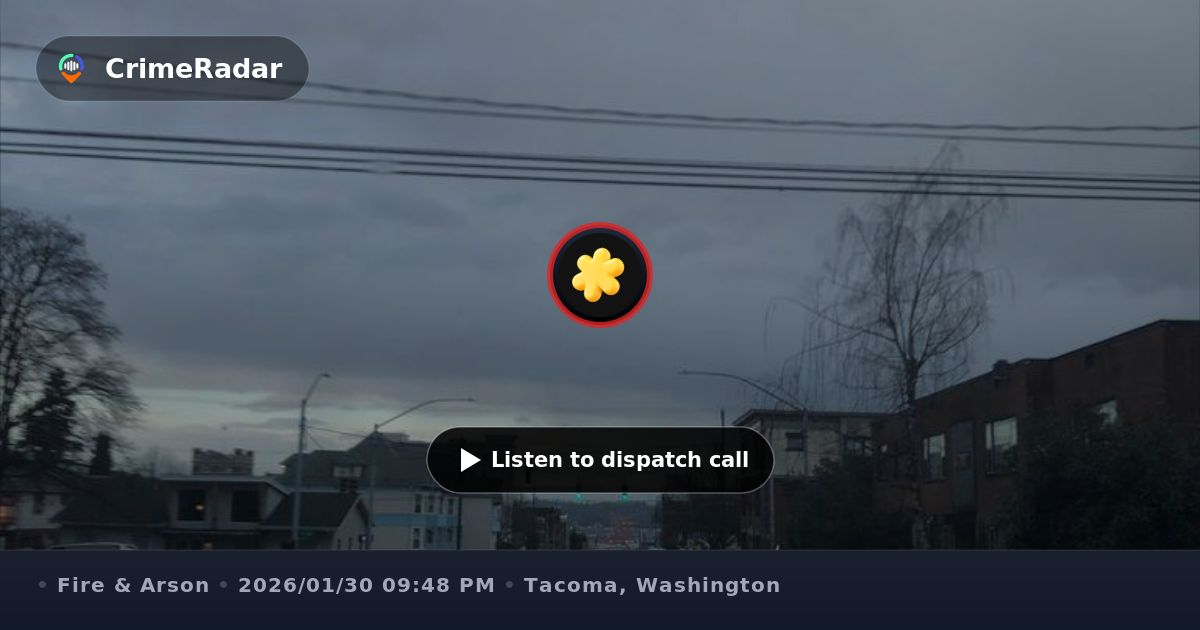 Debris fire checked near Shell gas station, Tacoma WA | CrimeRadar