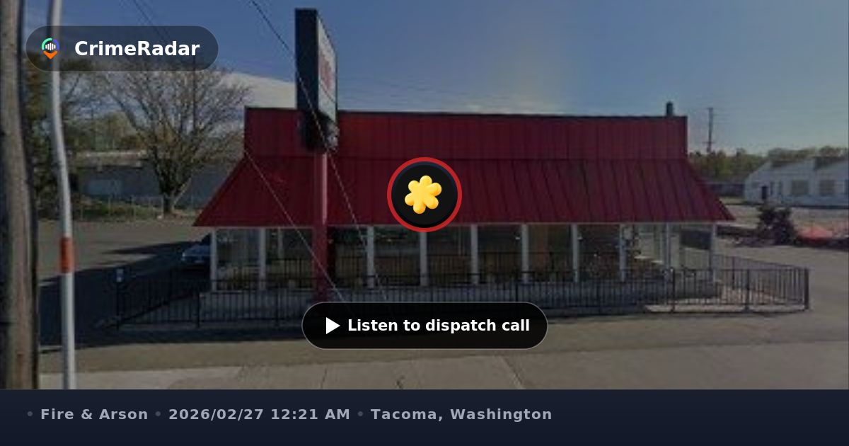 Possible commercial building fire at Dockside Donuts, Tacoma WA ...
