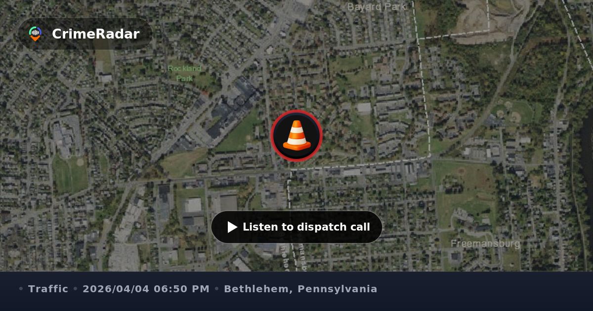 Crash involving motorcycle and leg injury, Bethlehem PA | CrimeRadar