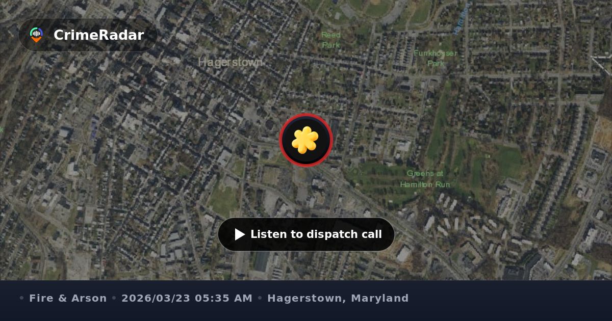 Accidental alarm at Baltimore Street apartments, Hagerstown MD | CrimeRadar