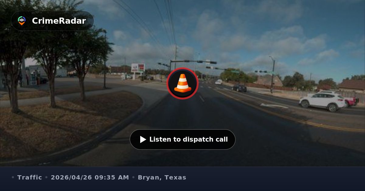 Major crash at Carter Creek and Villa Maria, Bryan TX | CrimeRadar