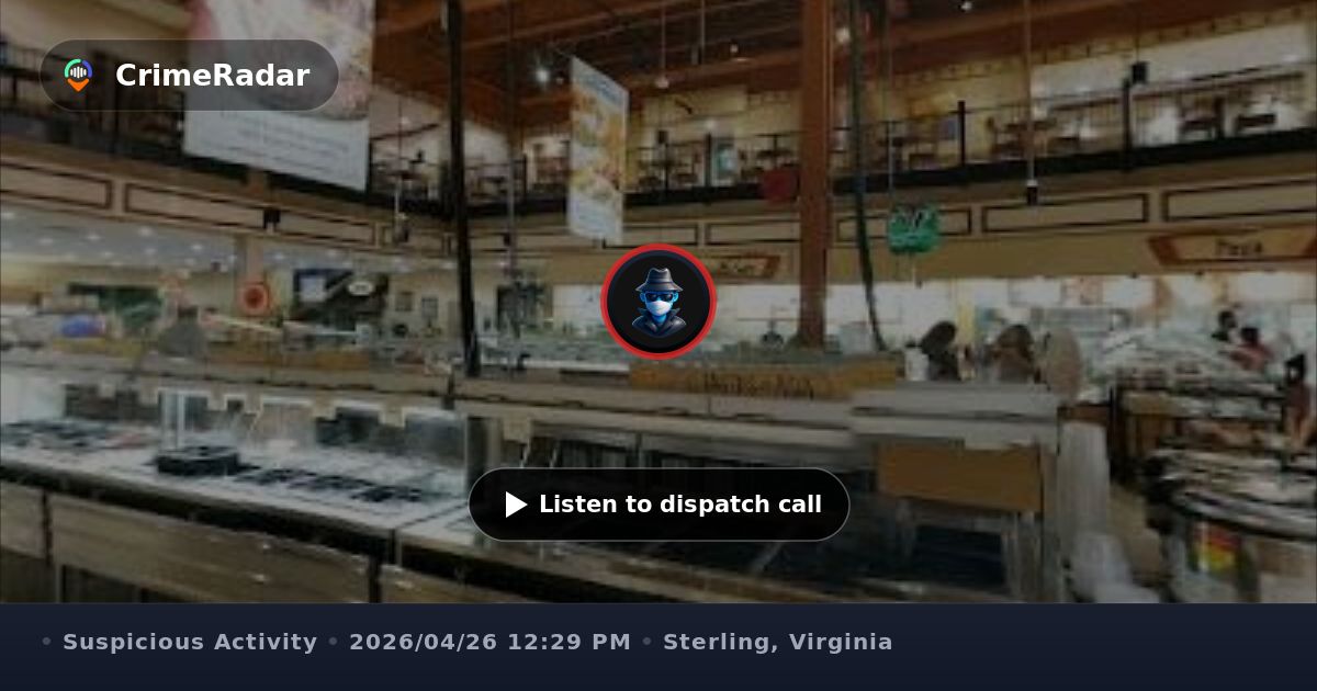Officers check 911 open line at Columbia Place, Sterling VA | CrimeRadar