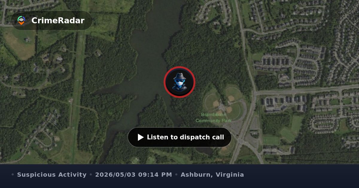 Suspicious vehicle in Patrick Henry parking lot, Ashburn VA | CrimeRadar