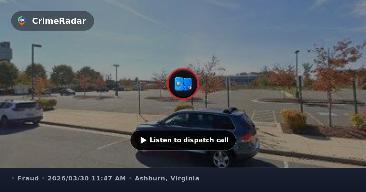 Fraud complaint reported at Ashburn station, Ashburn VA | CrimeRadar