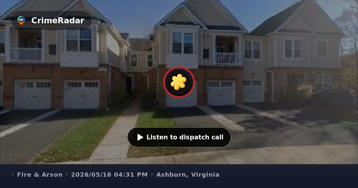 Fire units respond to apartment building fire, Ashburn VA | CrimeRadar
