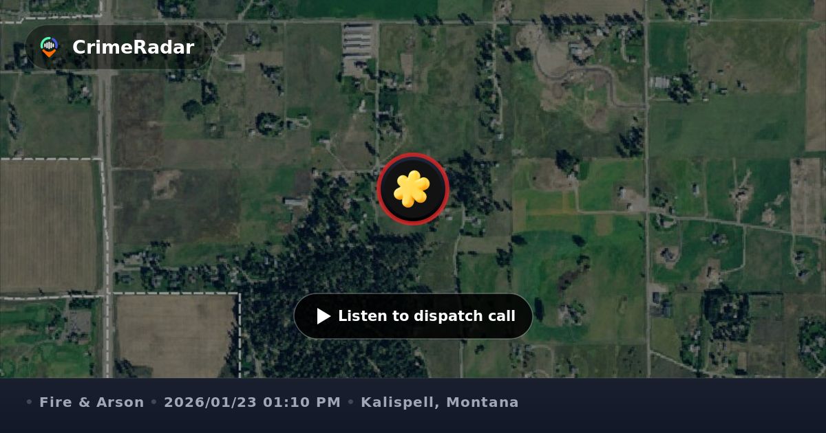 Apparent chimney fire near White Pine Rd, Kalispell MT | CrimeRadar